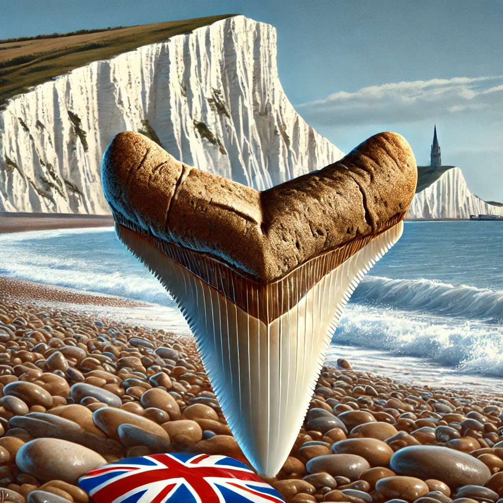 Fossils - (British Cretaceous Shark) - UK Fossils